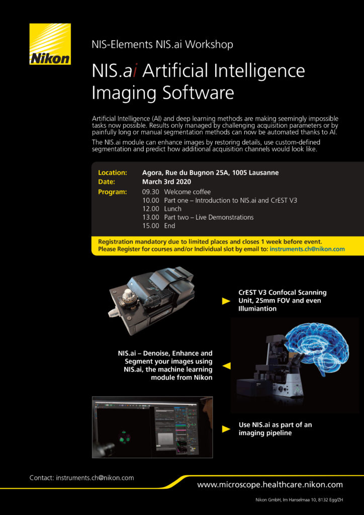 Nikon NIS-Elements Workshop at the Agora with NIS.ai and CrEST V3 ...
